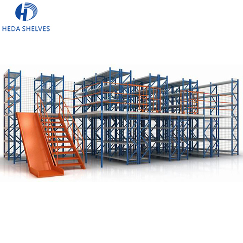 Buy Heda Manufacturer Industrial Warehouse Rack Shelf Mezzanine Storage ...