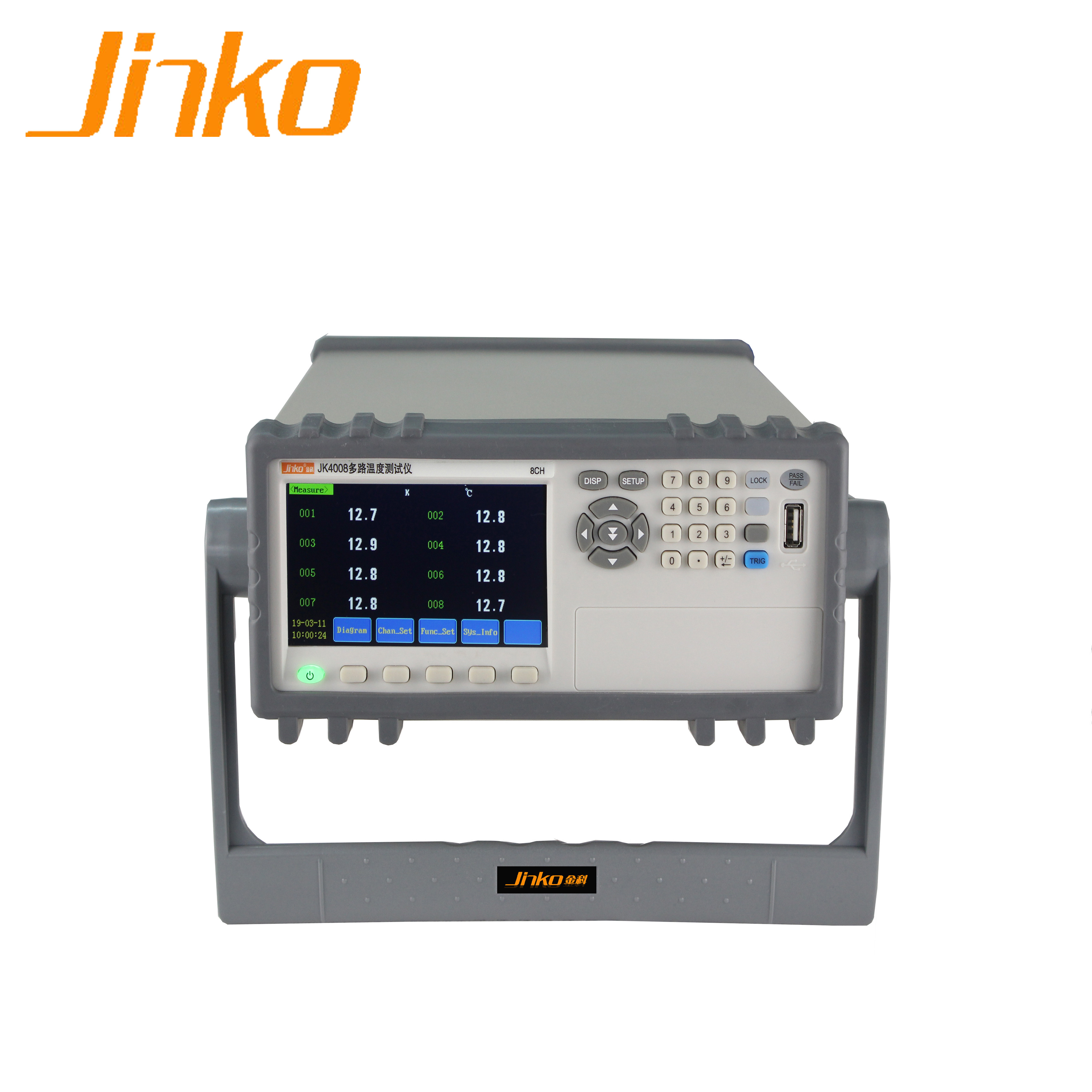 Buy Jinko Thermometer Temperature Data Logger Jk4008 Multichannel ...