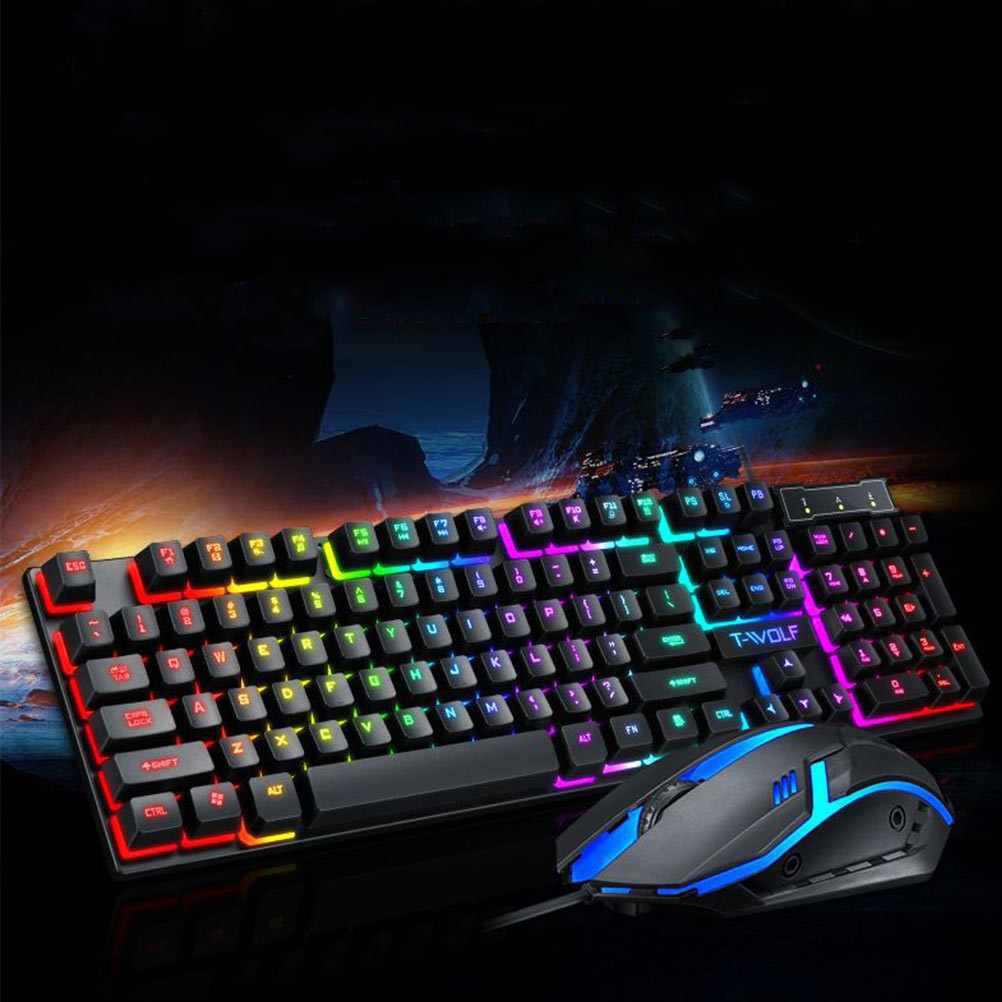 Buy Keyboard Mouse Combo Backlit Keyboard Mouse Desktop Computer ...