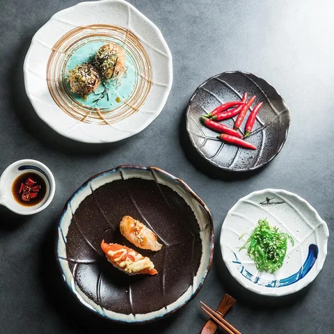 Buy Kitchen Ceramic Round Dishes & Plates Restaurant Plates And ...