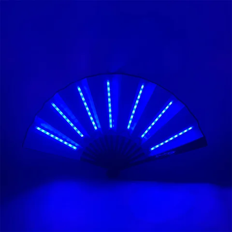 Buy Led Glowing Folding Fan,colorful Chinese Hand Held Clack Fan ...