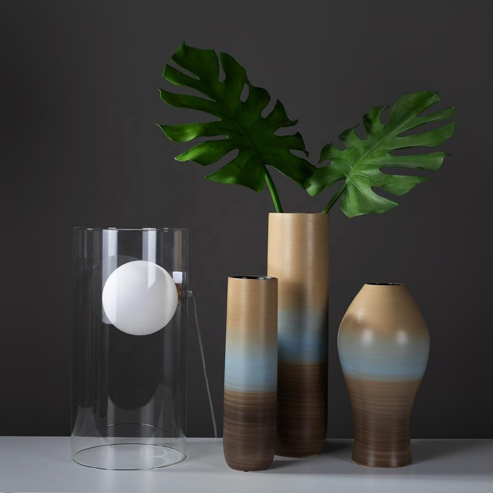 Buy Modern Big Clear Hand Made Ceramic Flower Vases For Home Decoration ...