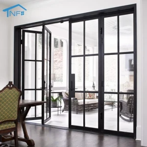 Buy Nf Aluminum French Glass Doors Front Doors Designs from Foshan NF ...