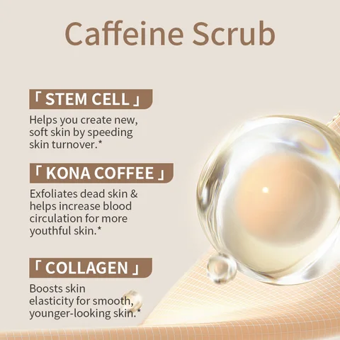 Buy Organic Coffee Caffeine Body Scrub With Shea Butter Exfoliate ...