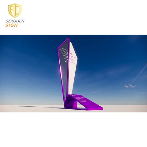 Buy Outdoor Aluminium Illuminated Led Pylon Signboard Advertising ...