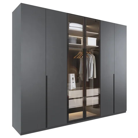 Buy Pa Furniture Folding Portable Bedroom Black Walldrope Closet Almari ...