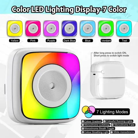 Buy Rgb Light 7 Lighting Mode C31 Mini Handheld Food Printer Label ...