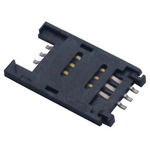 Buy Self Locking 6pin Smd Sliding Flip Type Sim Card Connector from ...