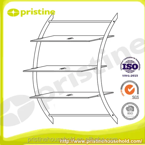 Buy Shopee Sale 3-tier Glass Chrome Metal Bathroom Wall Mount Rack ...