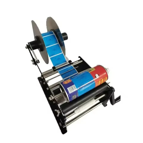 Buy Simple Manual Labeling Machine Round Bottle Adhesive Sticker With ...