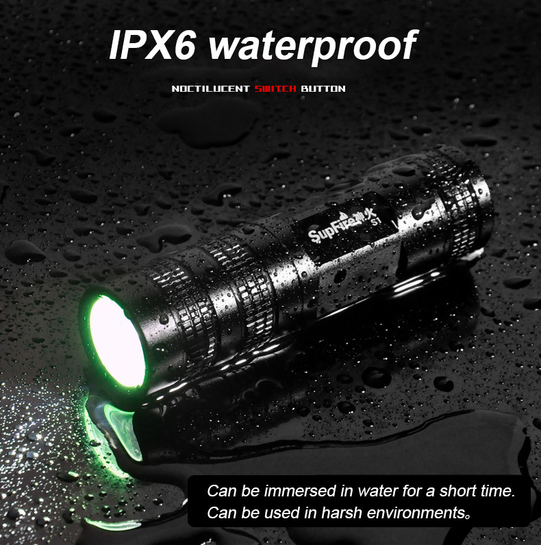 Buy Supfire Led Torch Light Cree Xpe Led Torch Waterproof Mini Torch ...
