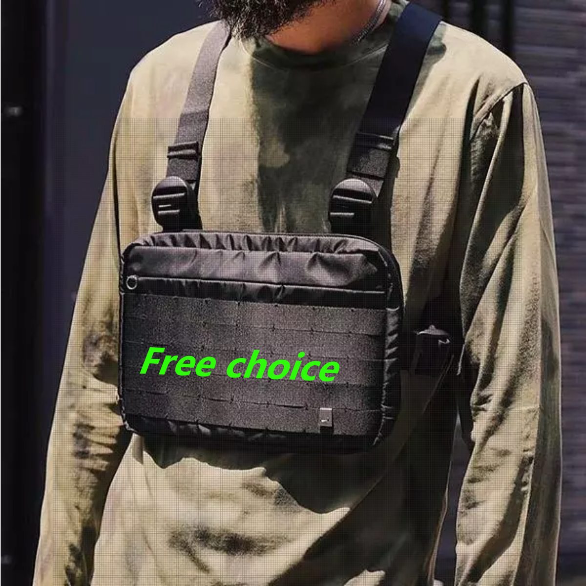 Buy Tactical Chest Bag Large Capacity Chest Front Rig Pouch Outdoor ...
