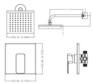 Buy Upc Bathroom Shower Faucet Concealed Shower Set Bath Tub Faucets ...