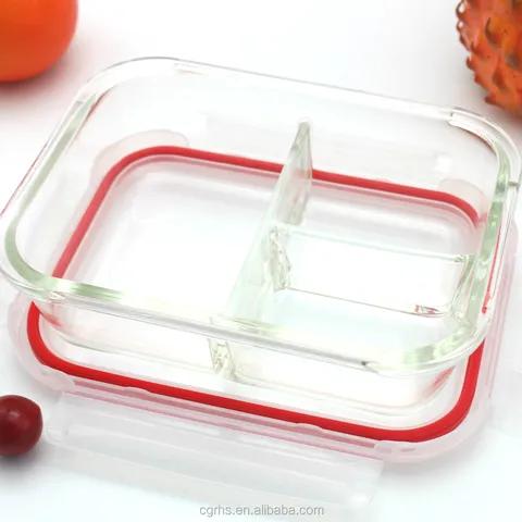 Buy Water Leakproof Divider 3 Compartment High Borosilicate Bpa Free ...