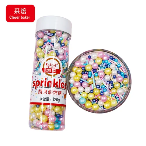 Buy Wholesale 120g Edible Childrens Day Cake Sprinkles Yellow White ...