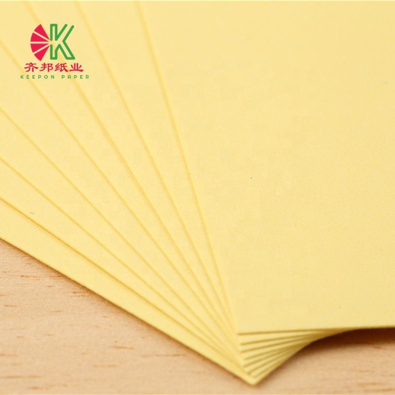 Buy Yellow Paper A4 Size Color Paper Sheet Color Cardboard from ...