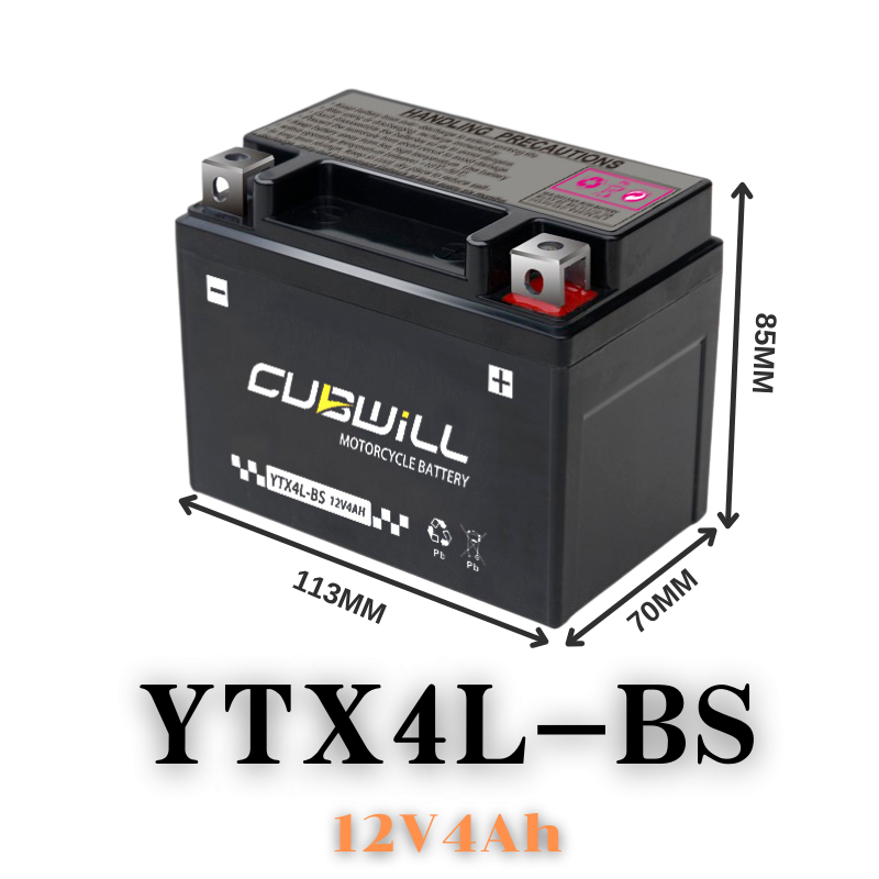 Buy Ytx4l-bs Battery Replacement (3ah, 12v, Sealed) 12v Agm Motorcycle ...