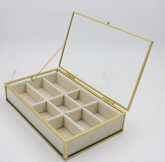 Buy Modern Jewelry Box, Metal Jewelry Box, Necklace, Ring, Bracelet ...