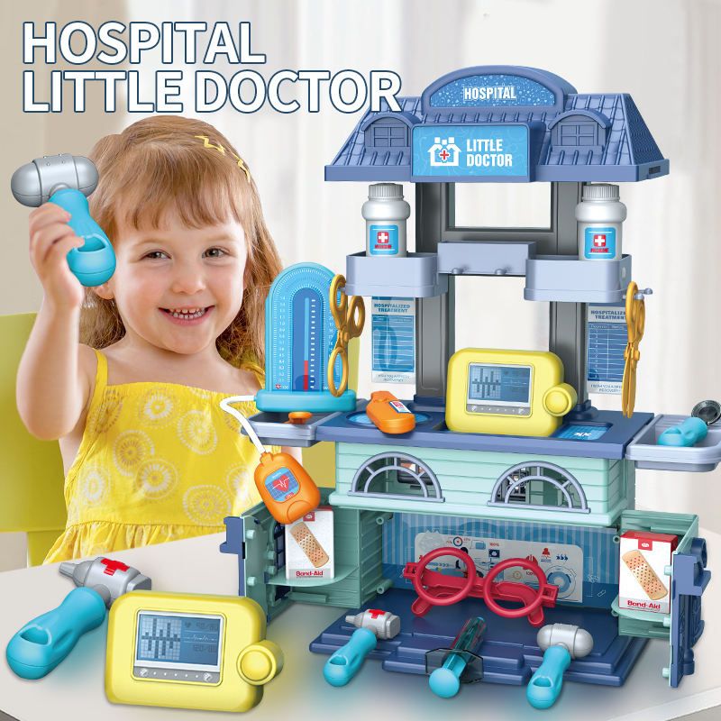 Buy Diy Play House Set Medical Equipment Villa House Toys Doctor ...