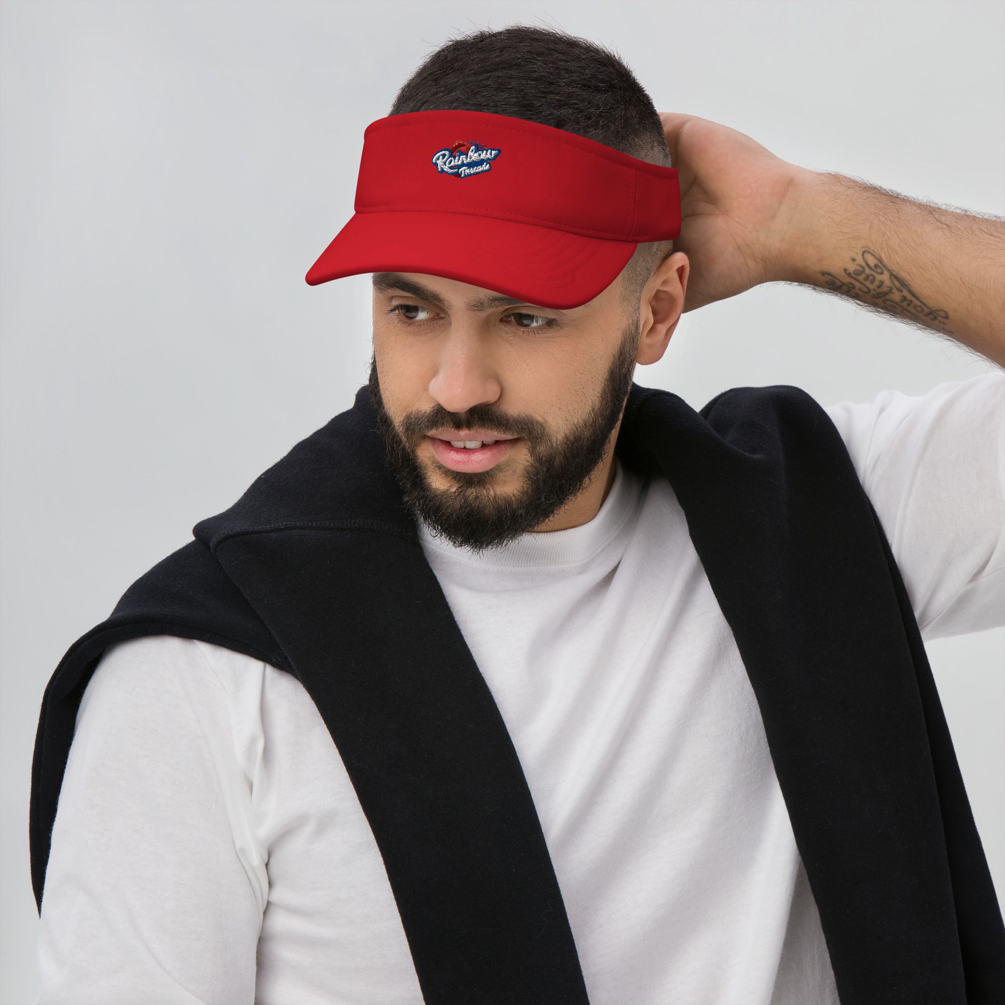 Buy Custom Logo Classic Visor Cap from Rainbow Threads, Pakistan ...