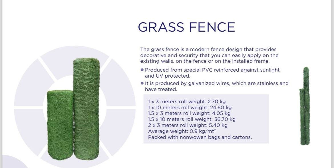 Buy Galvanized Wires Grass Fence from Halat Branda San. Tic. A.Ş ...