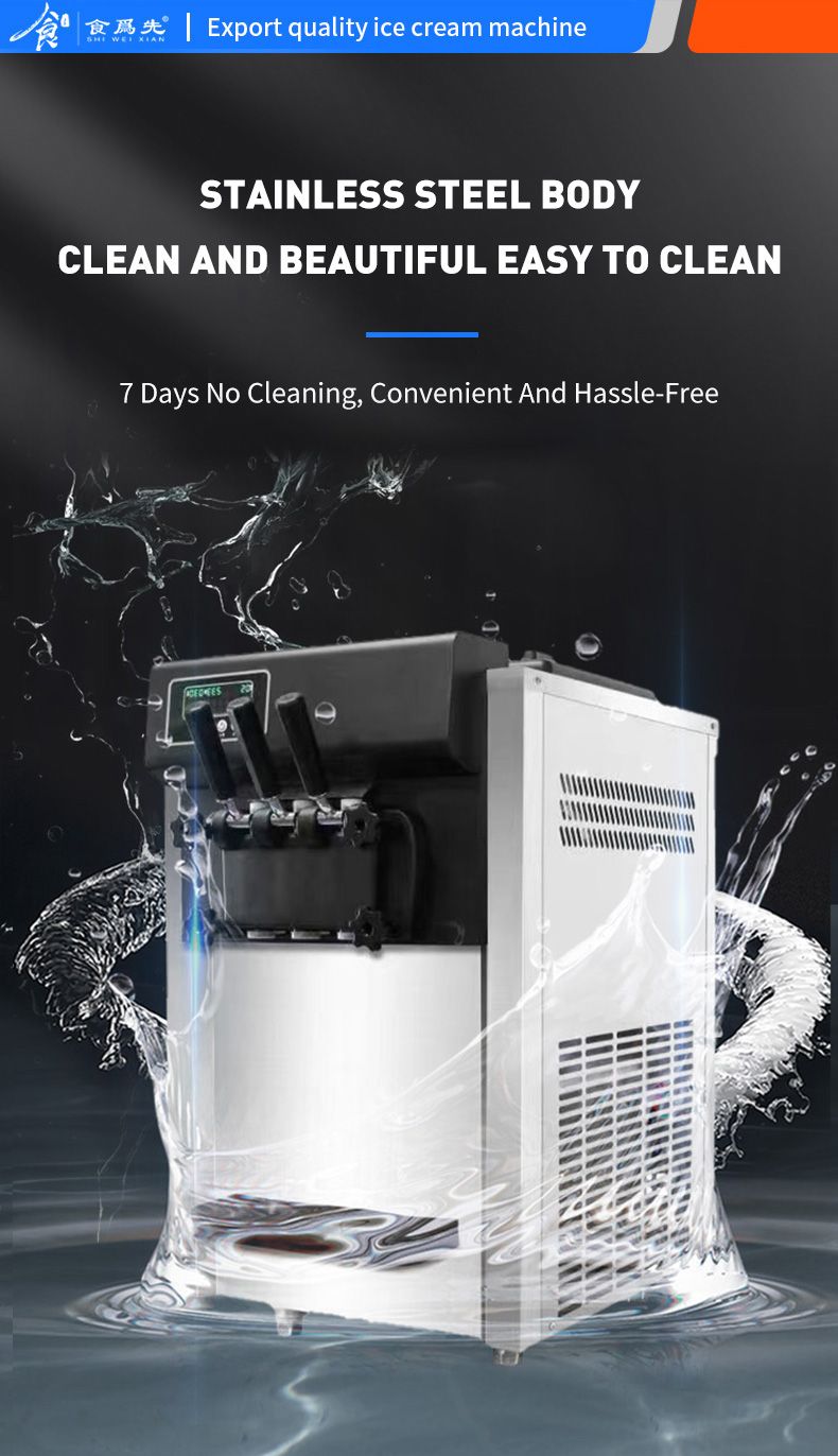 Buy Mini Soft 3 In 1 Commercial Ice Cream Maker Machine from Shanghai ...