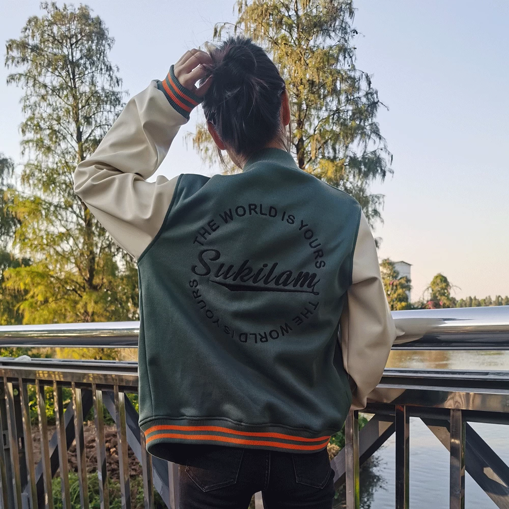 Buy Custom Logo Baseball Varsity Letterman Jacket Unisex from Zhongshan ...