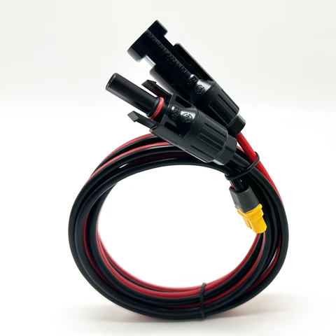 Buy 12 Awg Xt60 Pvc Cable Connector With Solar Connector Waterproof ...