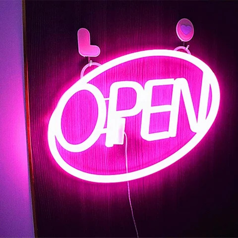 Buy 3d Led Neon Lights For Store Neon Lamp Lighting Acrylic Open Sign ...