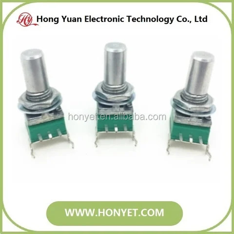 Buy 9mm B100k Rotary Potentiometer For Audio/ Amplifier With Detents ...