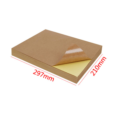 Buy A4 Kraft Paper Thermal Self Adhesive Die Cutting Shipping Labels ...