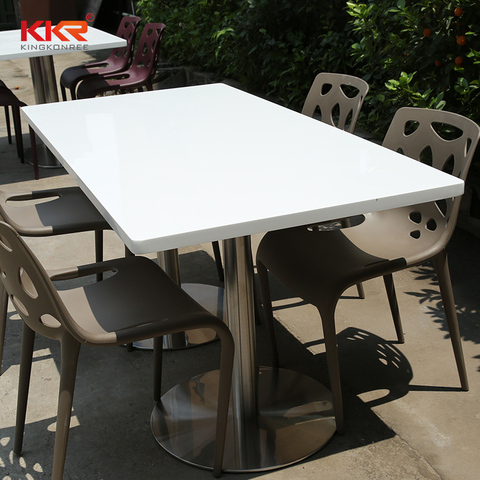 Buy Acrylic Solid Surface Dining Table Set Outdoor Restaurant Tables Cafe Stone Table from ...