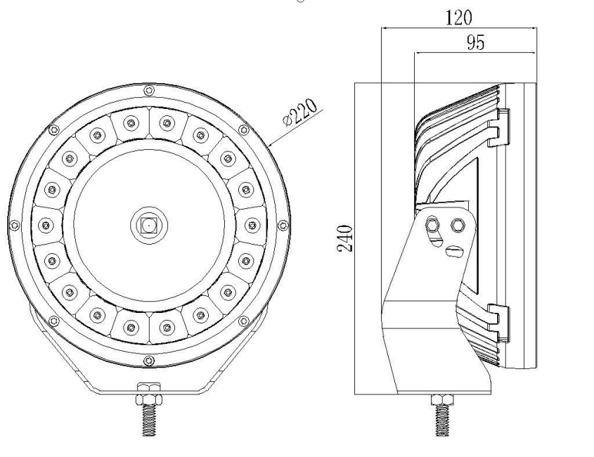Buy Auto Electrical System 9 Inch 160w Led Car Light High Out Offroad ...