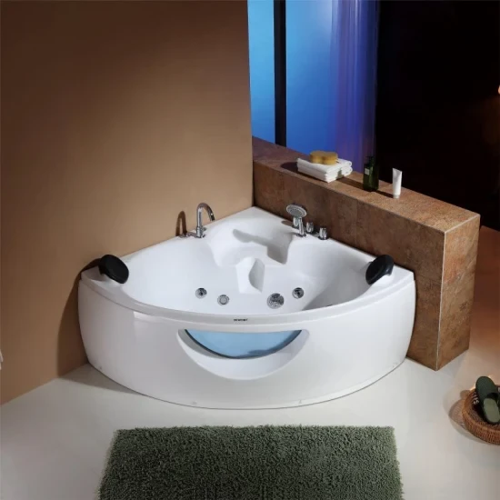 Buy Classic Design Fan-shaped 2 People Jacuzzis With Curved Glass ...