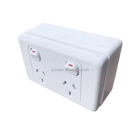 Buy Clipsal 2000 Series 2025-we Double Switch Socket Outlet Powerpoint ...