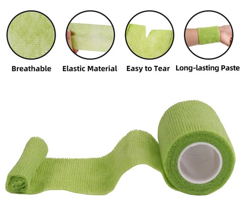 Buy Cohesive Bandage Elastic Self Adhesive Tape Medical Gauze Bandage ...
