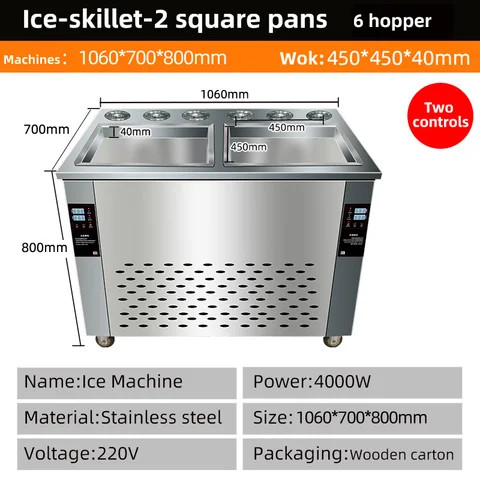 Buy Commercial Cheap Square Rolled Ice Cream Maker Yogurt Maker Machine ...
