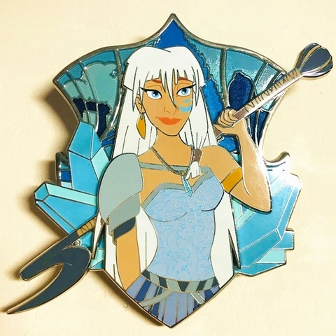 Buy Custom Pins Blue Translucent Sandblast Silk Screen Print Gold Metal ...