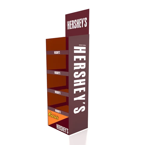 Buy Custom Retail Store Paper Display Racks Promotion Free Standing Pos ...