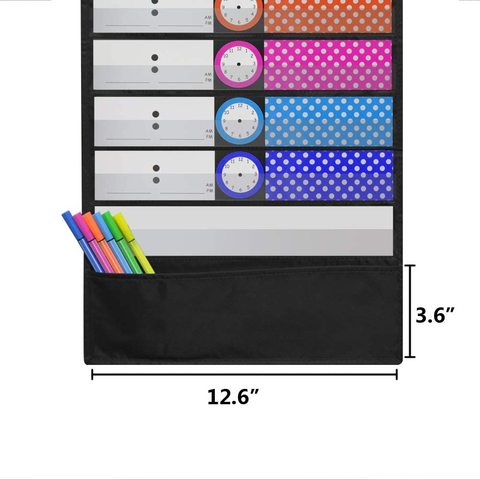 Buy Daily Schedule Pocket Chart School Supplies Classroom Pocket Chart ...