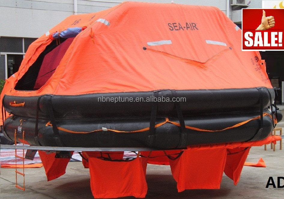 Buy Davit Launched Life Raft 16 Man Marine Inflatable Liferaft For With ...