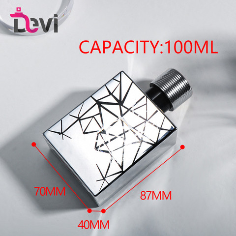 Buy Devi Glass 100ml Perfume Bottles Silver Plating Mens Parfum Bottle ...