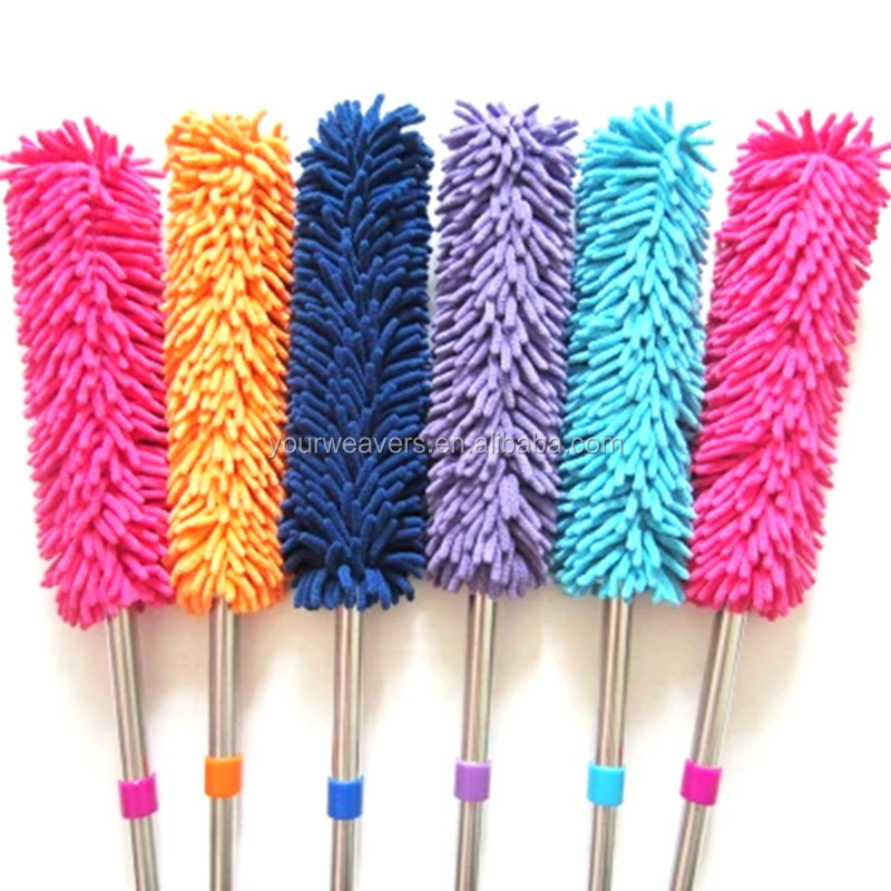 Buy Extendable Purple Microfiber Chenille Brush Chenille Duster from Yiwu Your Weavers Textile ...