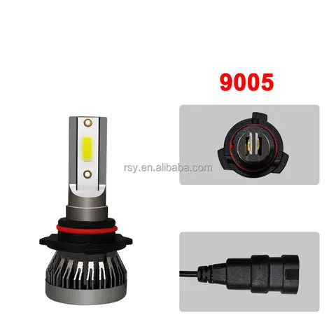 Buy Fanless Small Size Mini Led Headlight H11 H7 H1 9005 9006 Led ...