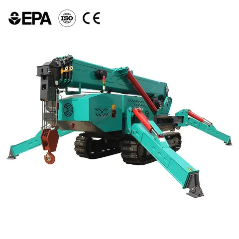 Buy Full-slewing Boom Type Crawler Spider Crane 12ton Small Lifting ...