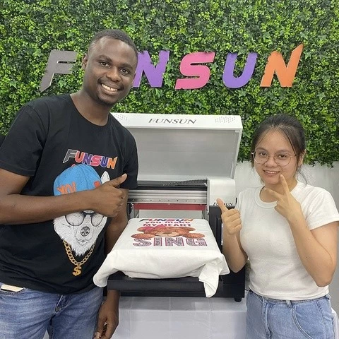 Buy Funsun A3 Textile Fabric Tshirt Socks Bags Printer 1440dpi Garment T-shirt Printing Machine ...