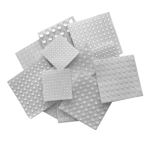 Buy Furniture Self Adhesive Black Transparent Hemispherical Silicon ...