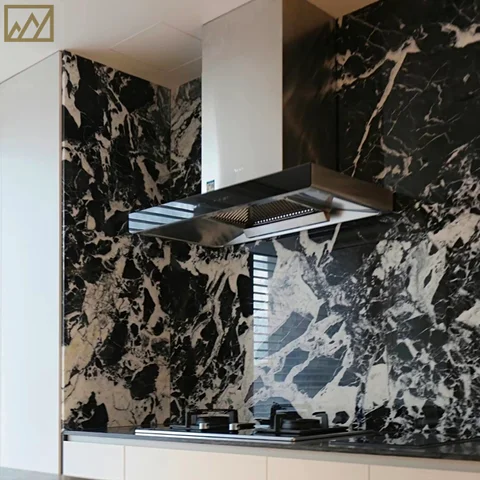 Buy Grand Antique Black Marble Countertop Modern Luxury Custom Coffee ...