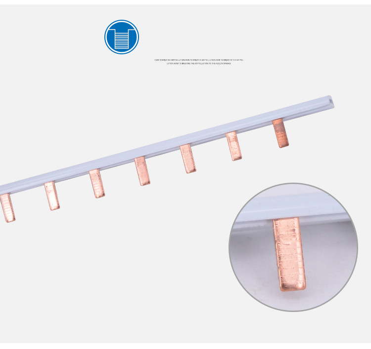Buy Insulated Comb Copper Busbar 1p Pin Type Red Copper Busbar Used For ...