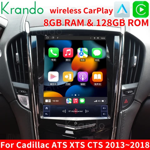 Buy Krando Android 13 10.4" Tesla Vertical Screen For Cadillac Ats Xts ...